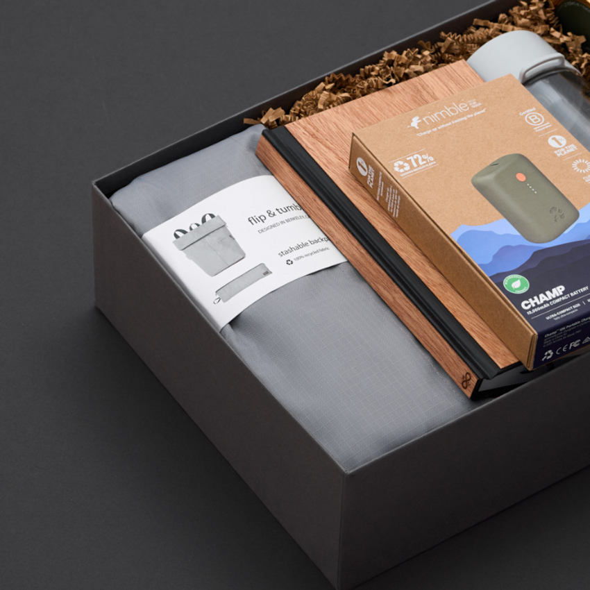 Logo Backpacks For Corporate Swag Boxes • Teak and Twine